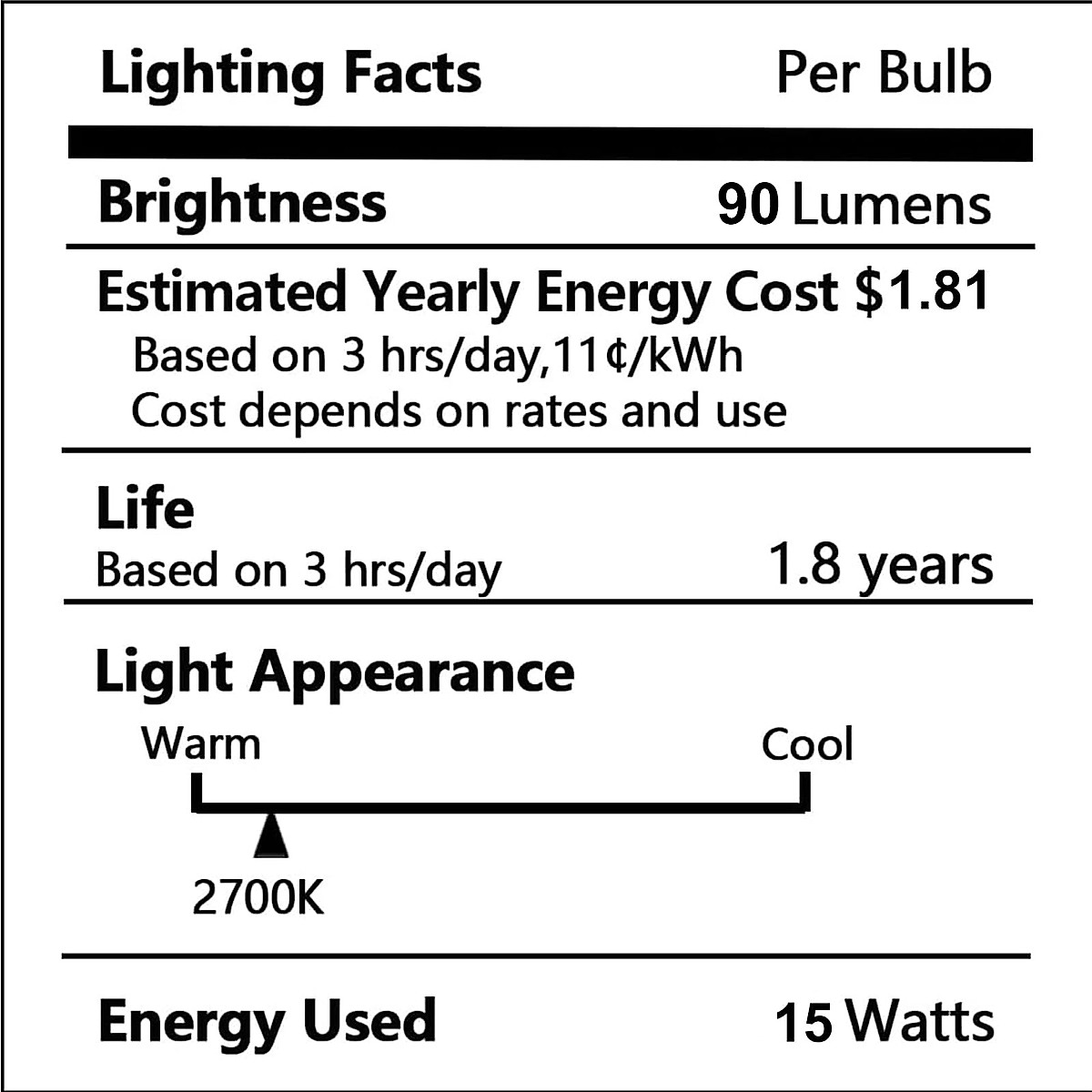 Wax Warmer Bulbs,15 Watt E12 Base Light Bulbs for Scentsy Wax Warmer,C7 Replacement Bulbs for Plug in in Wax Diffuser,Warm White-Dimmable -Himalayan Salt Lamp Bulbs,15 Packs