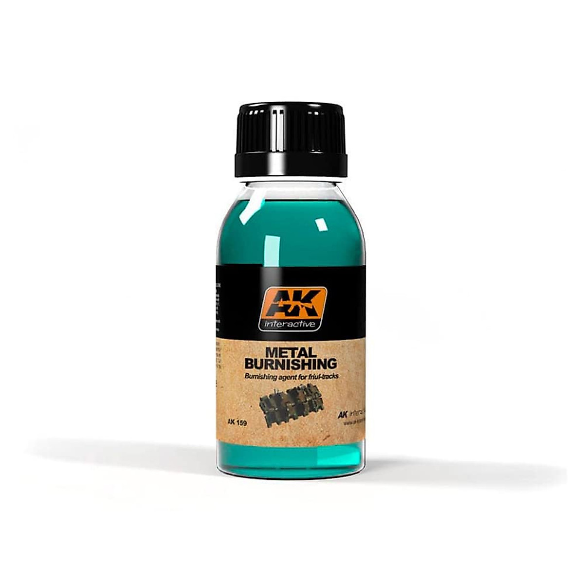 Metal Burnishing Fluid 100ml Bottle AK Interactive