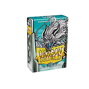 Arcane Tinmen Dragon Shield Japanese Size Card Sleeves – White 60CT – Card Sleeves are Smooth & Tough – Compatible with Pokemon, Yugioh, and More, (AT-10605)