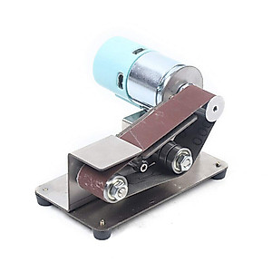 15°Fixed Angle Belt Sander Knife Edge Sharpener Stainless Steel Belt Sander Polishing Grinding Machine 1.2x13 Inch Belt Sander Adjustable (150W)