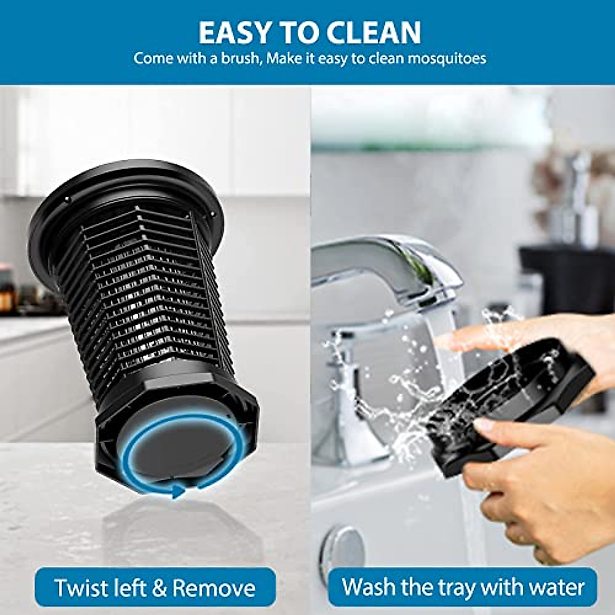 Bug Zapper, Zwiran Mosquito Zapper, Fly Zapper Indoor,4000V Electric Mosquito Killer Lamp Insect Trap Light Outdoor for Moth, Wasp, Gnat, Fruit Flies for Home, Restaurant, Garden, Backyard