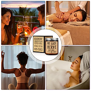 Christmas Gifts for Women, Birthday Gifts for Women, Gift Ideas for Women, Friendship Gifts for Best Friends, Lavender Scented Candles Gifts for Women, Her, Mom, BFF, Sister, My Last Nerve Candle