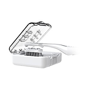 Ooak Eco-Friendly V-Eco Toothbrush with a Replaceable Brush Head System with 1 Additional Replacement Head - Silver Chrome