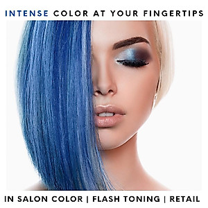 Watercolors INTENSE Semi Permanet Color Depositing Shampoo. Sulfate & Paraben Free to Maintain & Enhance Hair Color 8 fl oz - BLUE