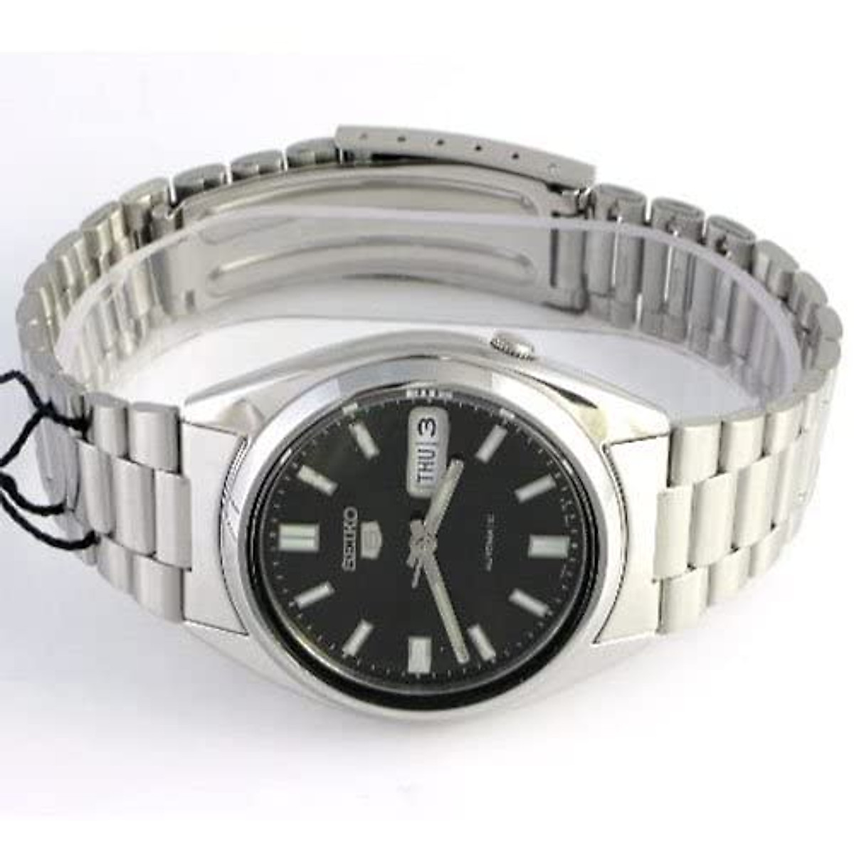 Seiko Mens Analogue Automatic Watch with Stainless Steel Strap SNXS79K1, Bracelet