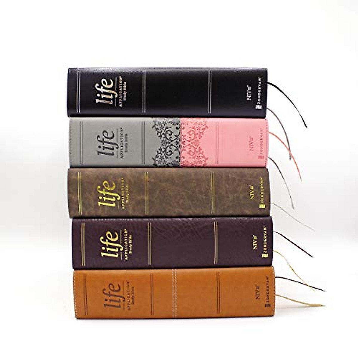NIV, Life Application Study Bible, Third Edition, Large Print, Bonded Leather, Black, Red Letter, Thumb Indexed