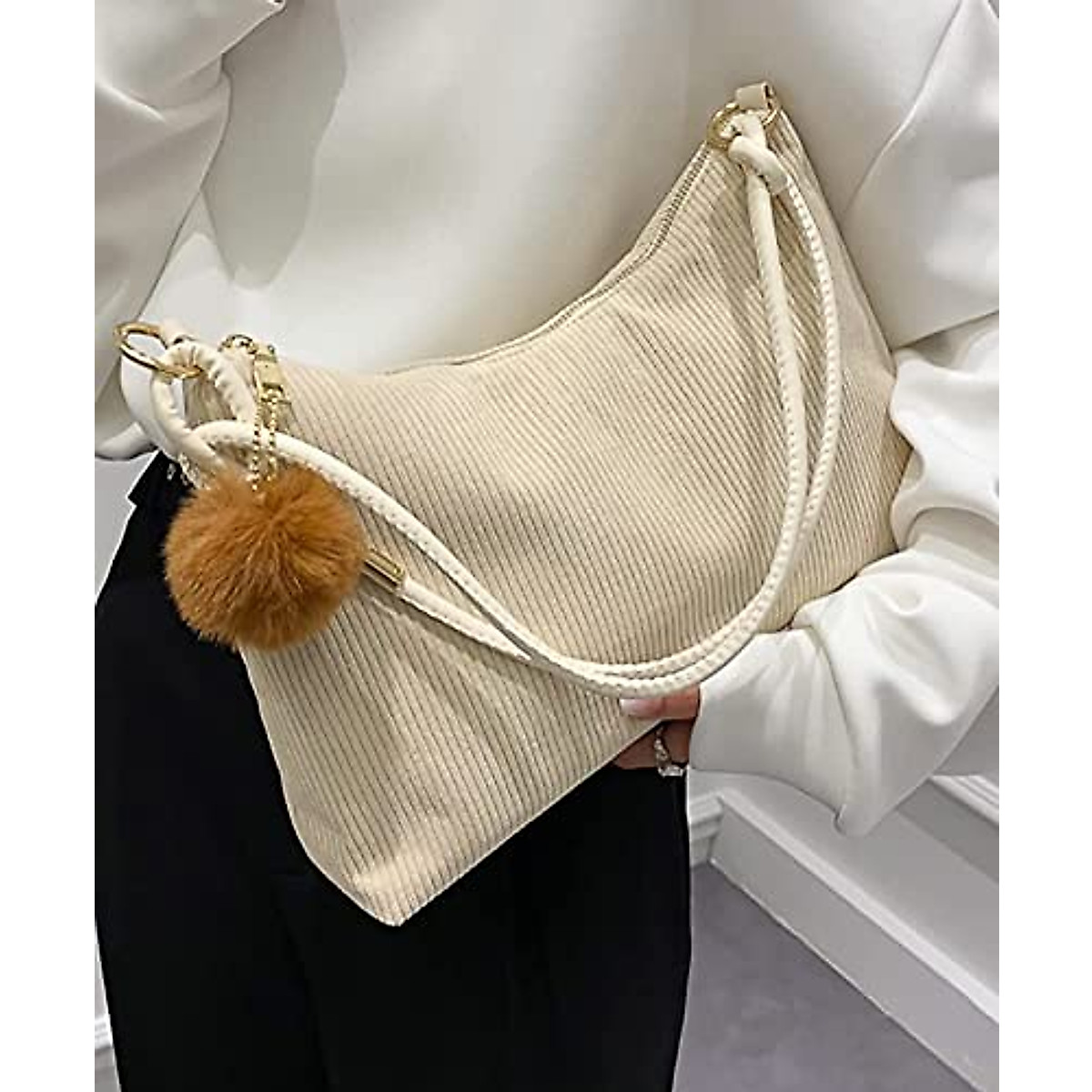 Crossbody Bag Women Corduroy Satchel Bag Small Tote Bag Shoulder Bag Cute Tote Handbag Mini Crossbody Bag Hobo Bag