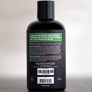 Rocky Mountain Barber Company Men's Shampoo - Tea Tree Oil, Peppermint & Eucalyptus for All Hair Types