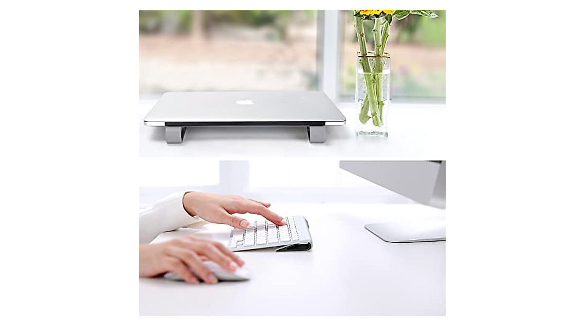 SUPBEE 4 Pack Laptop & Keyboard Wedge Stands for Ergonomic Comfort