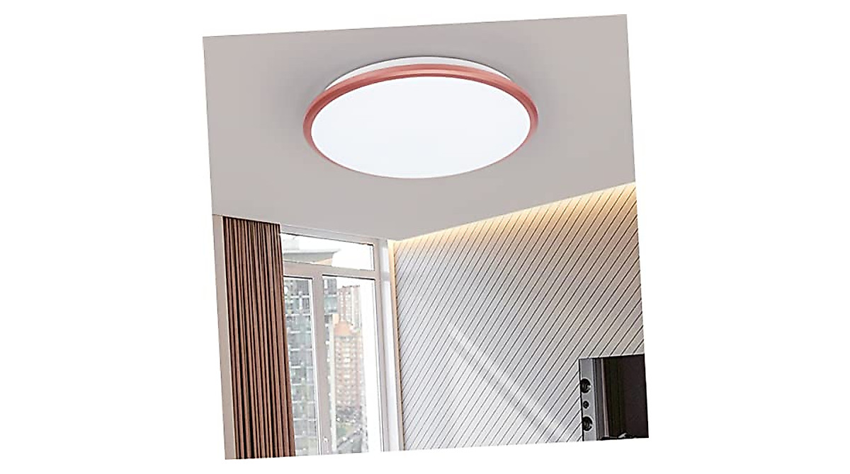 DOITOOL Rose Gold LED Crystal Ceiling Light - Modern & Flush Mount