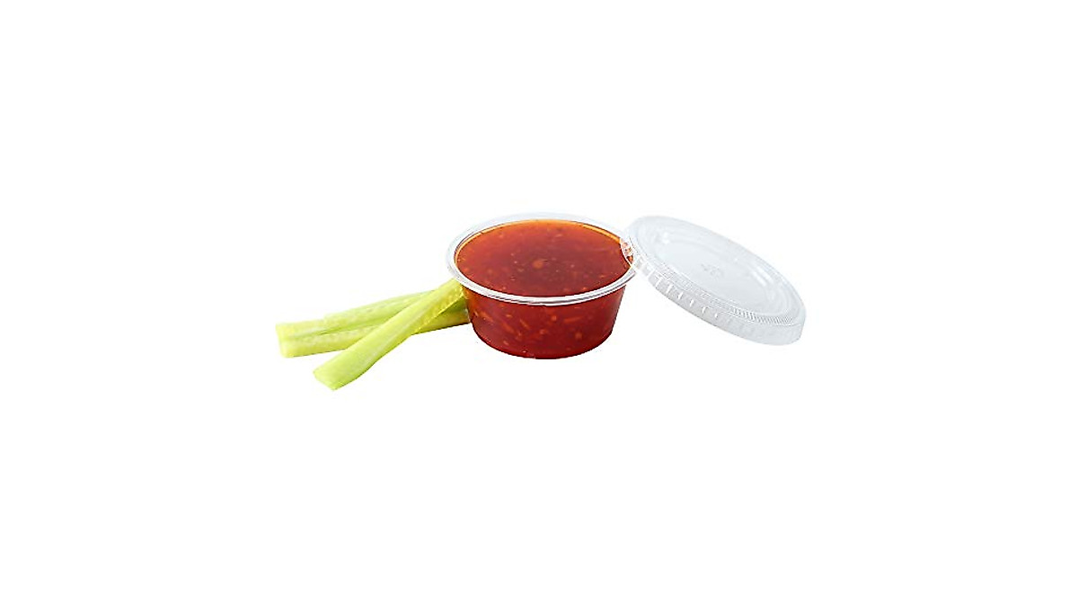 TashiBox 2oz Jello Shot & Condiment Cups with Lids - 400 Sets