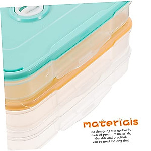 Abaodam 3pcs Boxes Dumpling Storage Box Dumplings Storage Box Pp