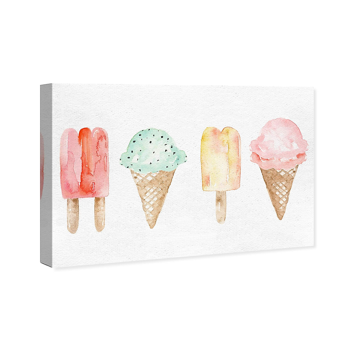 Wynwood Studio Food and Cuisine Wall Art Canvas Prints 'Ice Cream You Scream' Home Décor, 36" x 24"