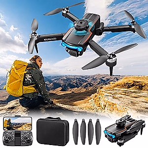 Aerial Photography Drone With Brushless Motor - Foldable Drone Toy For Kids - Remote Control Quadcopter With 4K HD FPV Camera, Altitude Hold, Headless Mode And One Key Start - Gifts