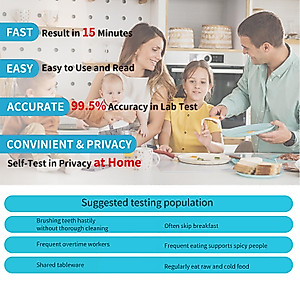 H Pylori Test Kit, Helicobacter Pylori Stool Test Kits at Home, 4 Tests H. Pylori Test H-Pylori Stool (Antigen) Self-Test for Home Use, Results in 10-15 Minutes with Highly Accurate
