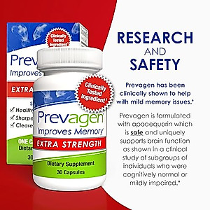 Prevagen Improves Memory - Extra Strength 20mg, 30 Capsules |2 Pack| with Apoaequorin & Vitamin D 7-Day Pill Minder | Brain Supplement for Better Brain Health