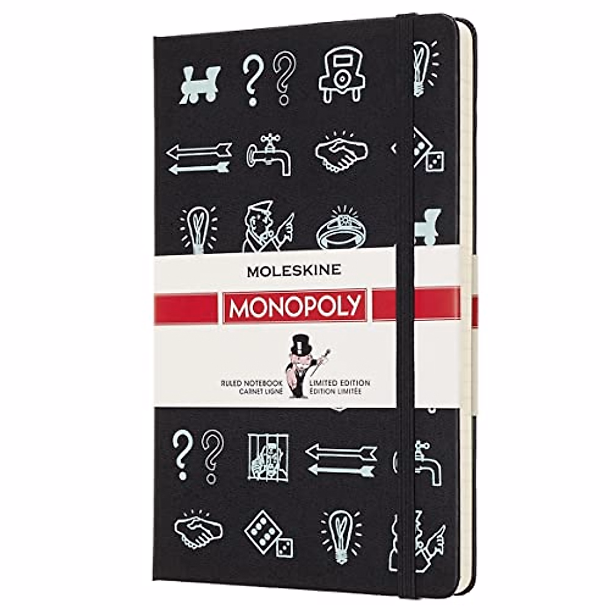 Moleskine Limited Edition Monopoly Notebook, Hard Cover, Large (5" x 8.25") Ruled/Lined, 240 Pages