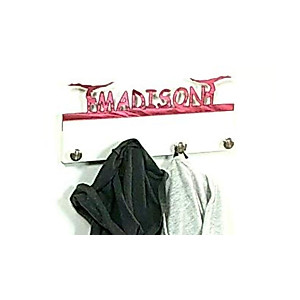 MIRROR MANIA Personalized Coat Hanger Gymnastics Gymnasts Rack Bag Hat Towel Backpack Sweatshirt Jacket Hook Organizer Wall Door Decor, One of A Kind, Custom Made to Order, with Your Name On It!