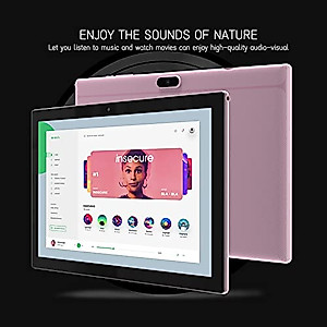 Tablets 10 inch Tablet Android, 64GB ROM & 512GB Expand, 2+8MP Dual Camera, WiFi, Bluetooth, 1280x800 IPS Touch Screen Computer Tablet PC, 6000mAh Battery, Google GMS Certified Tablet, Pink