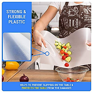 Disposable Plastic Cutting Board for Kitchen & Outdoor – Large Flexible Chopping Boards – Custom Cutting Mats for BBQ and Camping 25’
