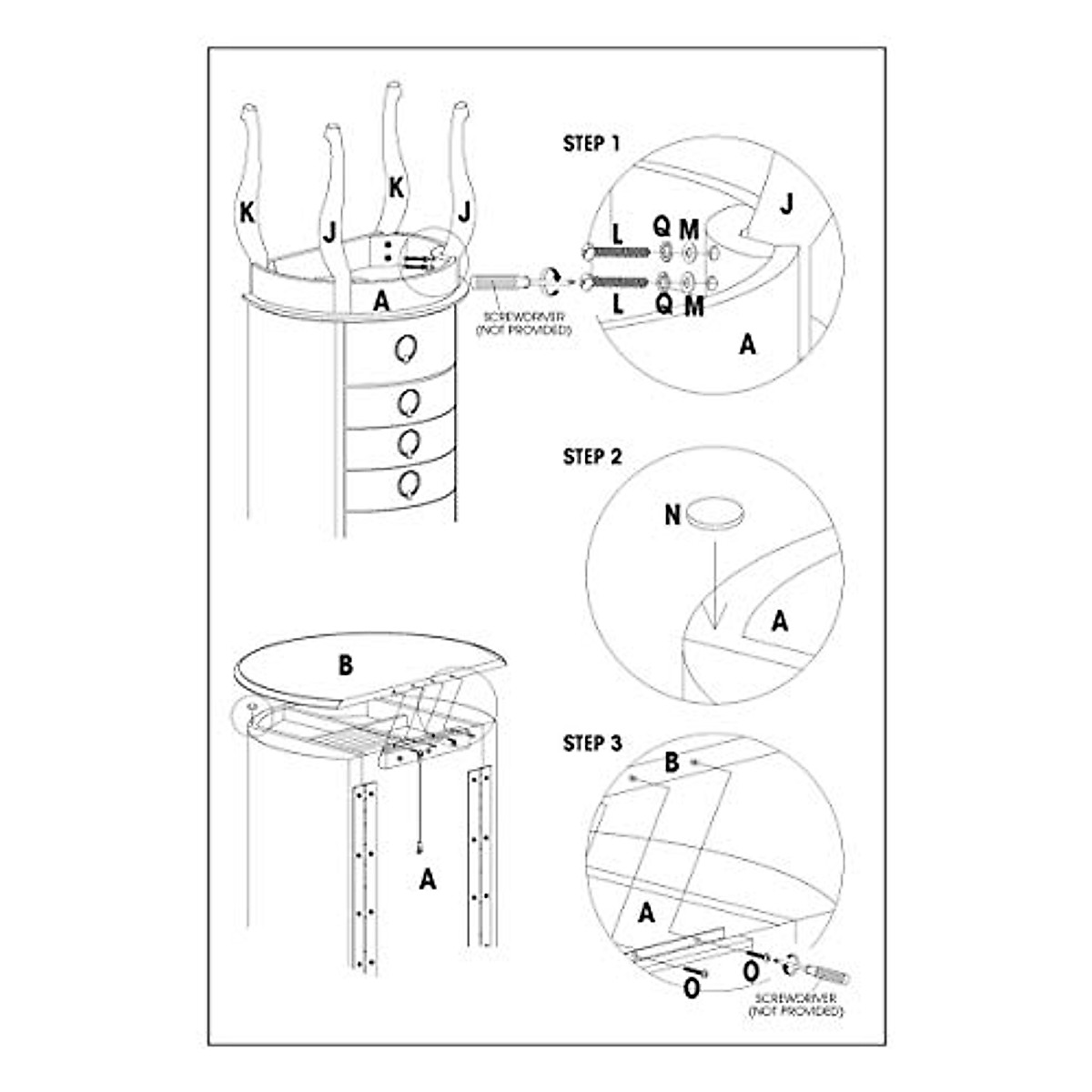 Powell Burnished Oak Jewelry Armoire