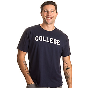 COLLEGE TEE SHIRT Adult Unisex T-shirt / As seen on Belushi in Animal House Medium