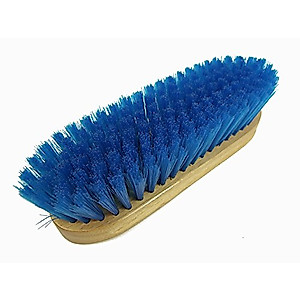 Intrepid International Bedford Horse Brush, Blue , 9" x 2.5"