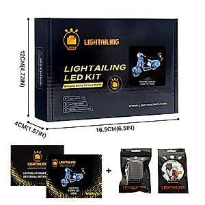 LIGHTAILING Led Light for Lego 10298 Vespa 125 Building Blocks Model - NOT Included The Model Set