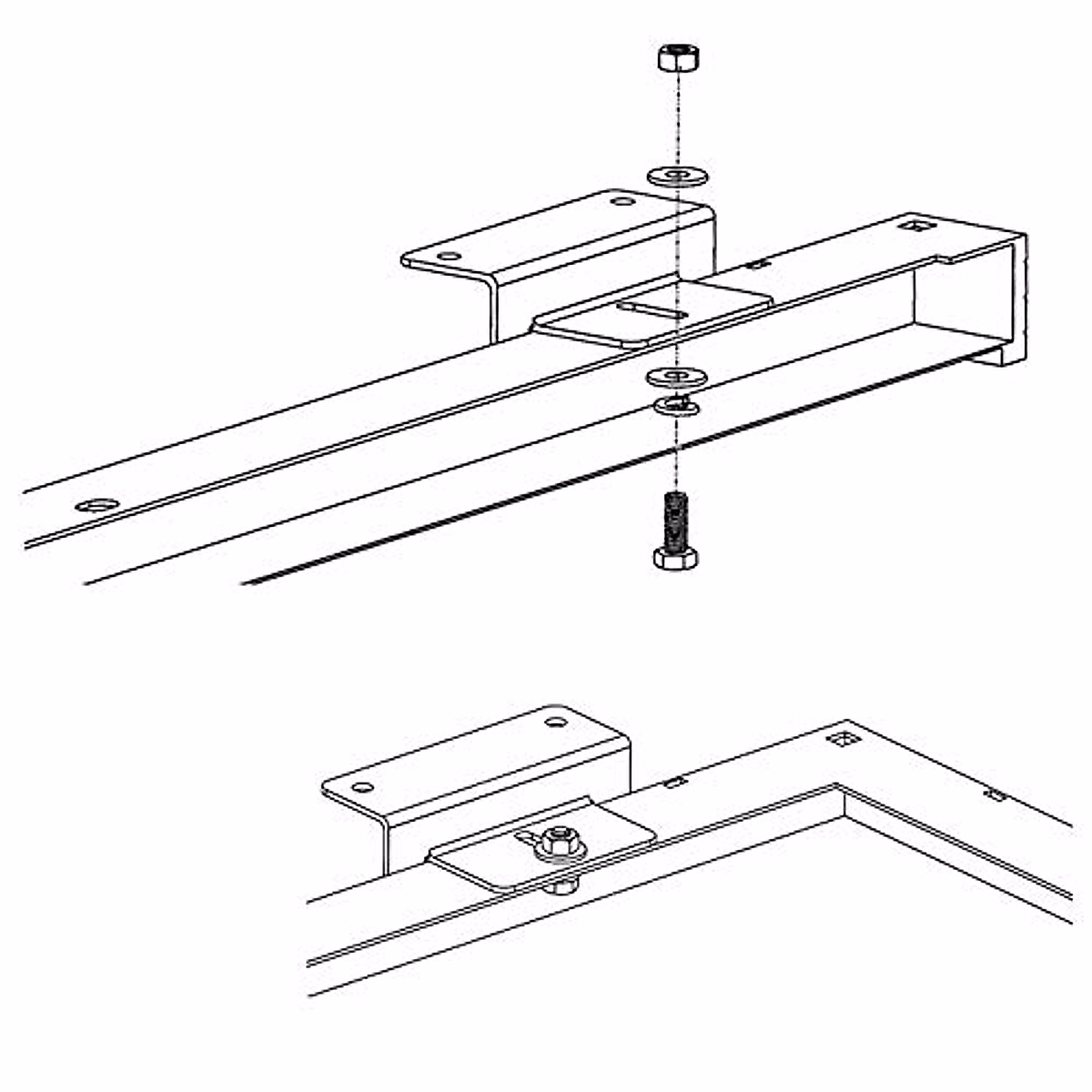 AOOHOOA Solar Panel Mounting Z Brackets Kit with Nuts and Bolts for RV Camper,Boat,Wall and Other Off Gird Roof Installation,A Set of 4 Units (4 Set)