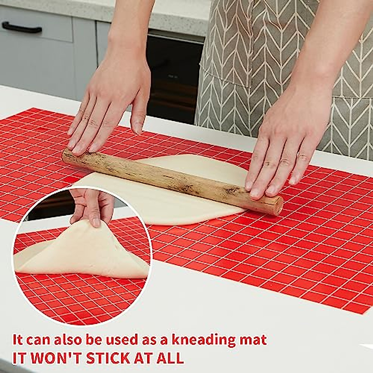 Silicone Baking Mat Roll 16IN*5FT Free Cutting and Microwave Steamer Cooker