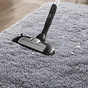 Vocrite Super Soft Fluffy Rug for Bedroom, 4'x6' Grey Shag Shaggy Area Rugs, Non-Slip Plush Furry Throw Carpet, Modern Cozy Rectangle Rug for Bedroom Classroom Nursery Dorm Living Room, Gray