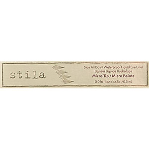 Stila Stay All Day Waterproof Liquid Eye Liner Micro Tip - Intense Black - 0.016 Oz Eyeliner
