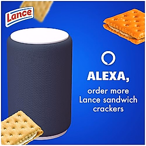 Lance Sandwich Crackers, Variety Pack, 3 Flavors, 20 Individually Wrapped Packs, 6 Sandwiches Each