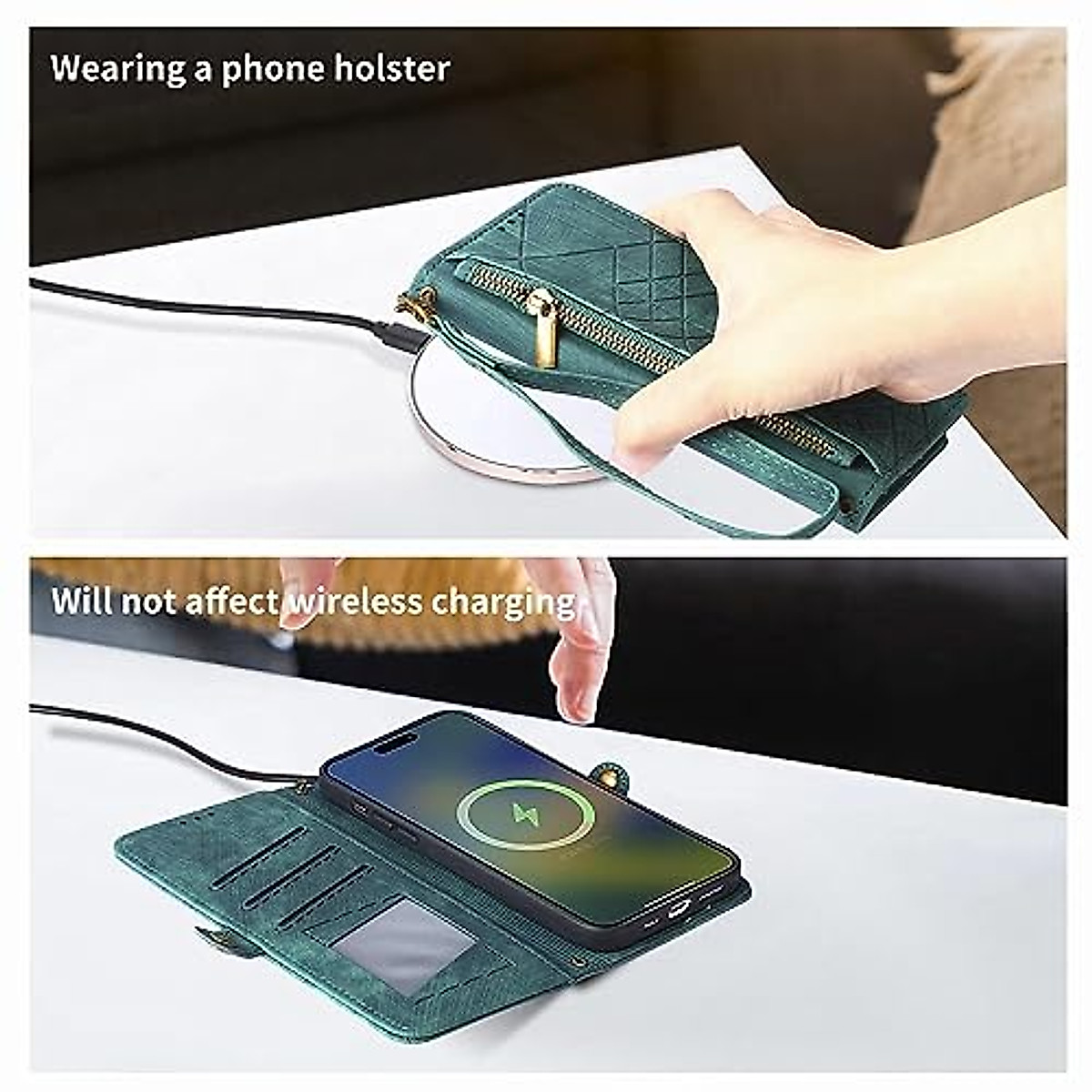 YBROY Case for Motorola ThinkPhone, Magnetic Flip Leather Premium Wallet Phone Case, with Card Slot and Folding Stand, Case Cover for Motorola ThinkPhone.(Black)