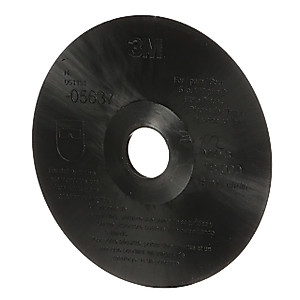3M Fibre Disc Backup Pad, 05637, 5 in x 7/8 in , Black