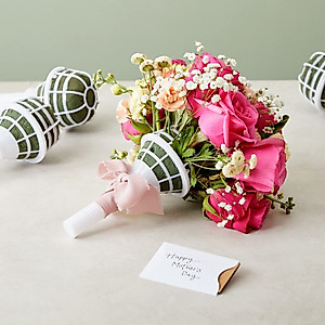 Juvale 6 Pack Foam Bouquet Holders for Artificial Flowers for Wedding, Floral Arrangements, Gardening Supplies (3.2 x 7 x 3.2 in)