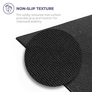 Sunshine Yoga Voyage Yoga Mat, 6 Pack, 72" x 24" Professional Studio and Gym Bulk Yoga Mats, 5mm Thick, Durable, Anti-Tear, Non Slip Fitness and Exercise Mats, Black