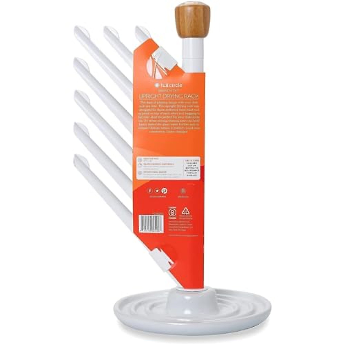 Full Circle Branch Out Kitchen Sink Accessories, Sinkside, White