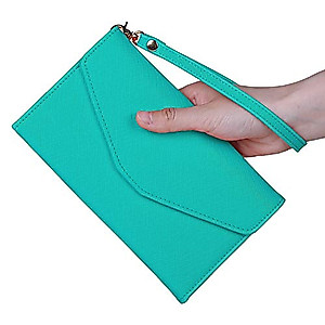 ZOPPEN Passport Holder Women Travel Wallet Rfid Blocking Passport Cover Document Organizer Strap Ver.5, #25 Emerald Green