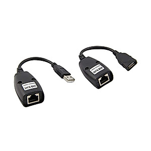 Haokiang USB Over RJ45 Cat5/5e/6 Extension Extender Cable RJ45 Adapter Set