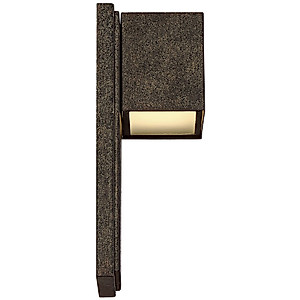 Possini Euro Design Lyons Modern Box-Shape Outdoor Wall Light Fixture LED Bronze Black 8" LED Frosted Lens Downlight for Exterior House Porch Patio Outside Deck Garage Yard Front Door Garden Home