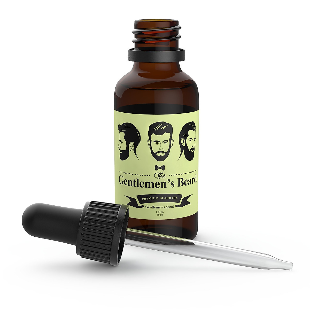 The Gentlemen's Beard Premium Beard Oil - Gentlemen's Scent - Conditioner Softener - All Natural - Softens, Strengthens and Promotes Beard & Mustache Growth - Leave In Conditioner