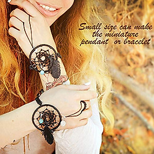 24 Pieces Metal Rings Hoops Metal Dream Catcher Rings Metal Macrame Rings Steel Craft Rings Metal Floral Hoop for Wreaths Macrame Projects(Gold, 3.5/5/ 7.5/10/ 12/16 cm)