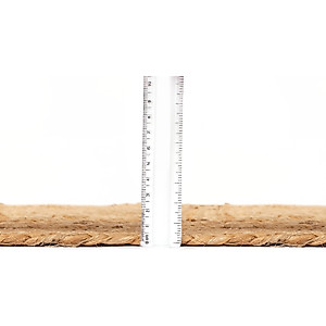 Jaipur Handloom Natural Jute Round Rug with Navy Blue Border Hand Braided Jute Area Rug for Bedroom, Living Room, Dining Room, Hallway, Kitchen, Entryway (5 Feet Round Jute Rug (60 x 60 Inches))