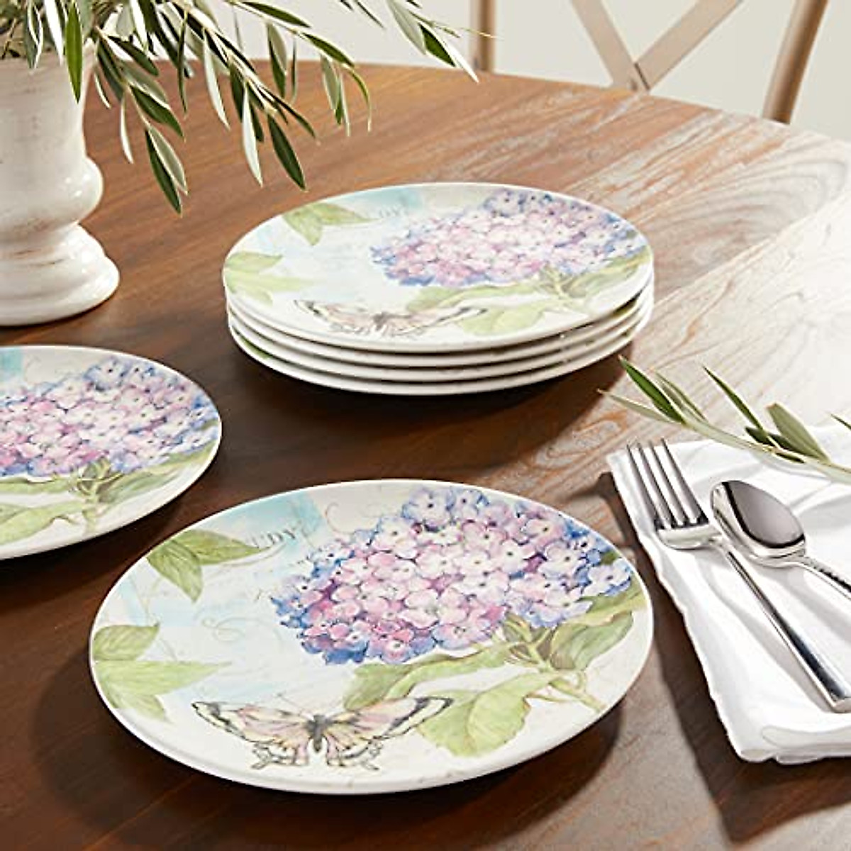 Certified International Hydrangea Garden Dinnerware, Dishes, Multicolor Medium