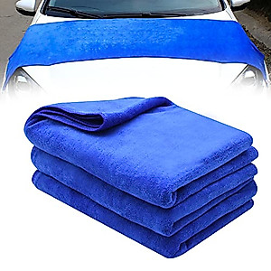 3/5/10 Pack Large Car Drying Towels, 24” x 60” Microfiber Car Wash Towels, Ultra Absorbent Microfiber Car Towels, Lint and Scratch Free Microfiber Towels, Thick Towers for Car, Truck, SUV (3 Pack)