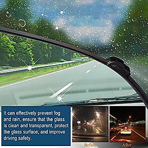 60ML Anti Fog Spray, Auto Windshield Cleaning Agent, Film Coating Agent for Automotive Interior Glass and Mirrors, Anti Fog Agent for Car Glasses to Prevent Fogging and Improve Driving Visibility