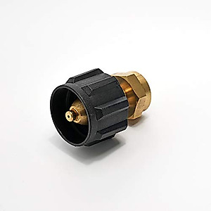 XYS MNS Safest QCC1 Black Propane Regulator Valve, Outdoor Grill Fittings, Suitable for All 1 Pound cylinders, 100% Solid Brass Fittings.