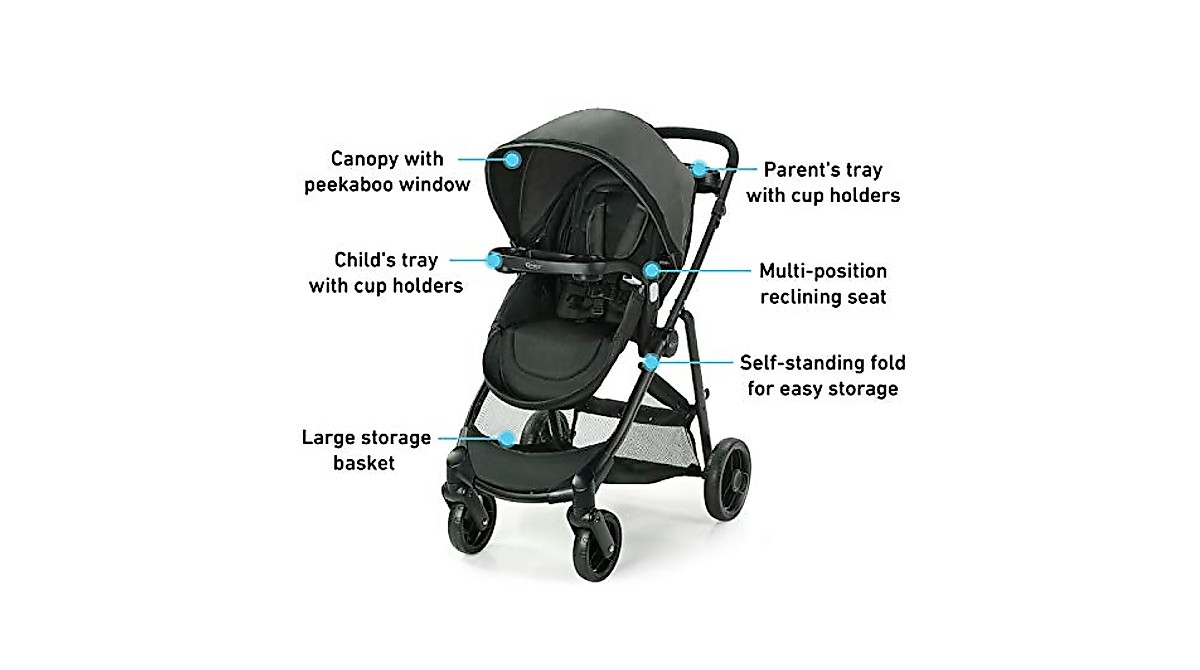 Graco Modes Element Travel System - Versatile 3-in-1 Baby Stroller