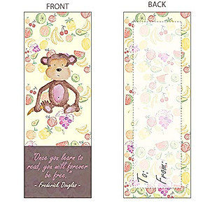 Simple Set of Bookmarks - 48 Recycled, Earth Friendly Bookmarks, Great for School Rewards or Little prizes